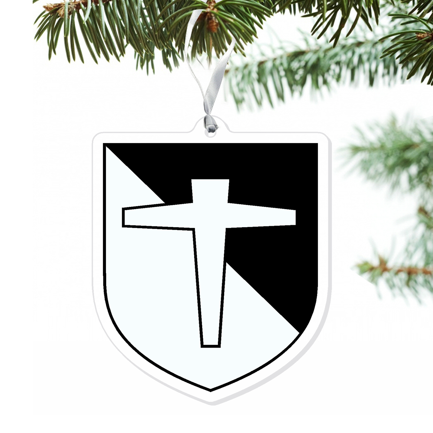 Acrylic Shield Ornament – Crossings Campus Store